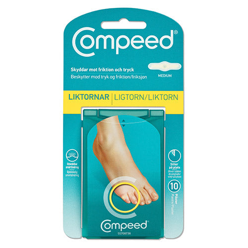 Compeed ligtorn plaster medium 10 stk – Helsam.dk